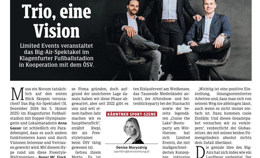 Der Globasnitzer Patrick Riepl will hoch hinaus – Gemeinde Globasnitz